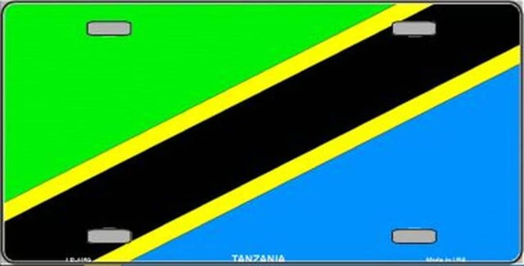 TANZANIA Flag Metal License Plate Sign Novelty Vanity Craft Supply - Etsy
