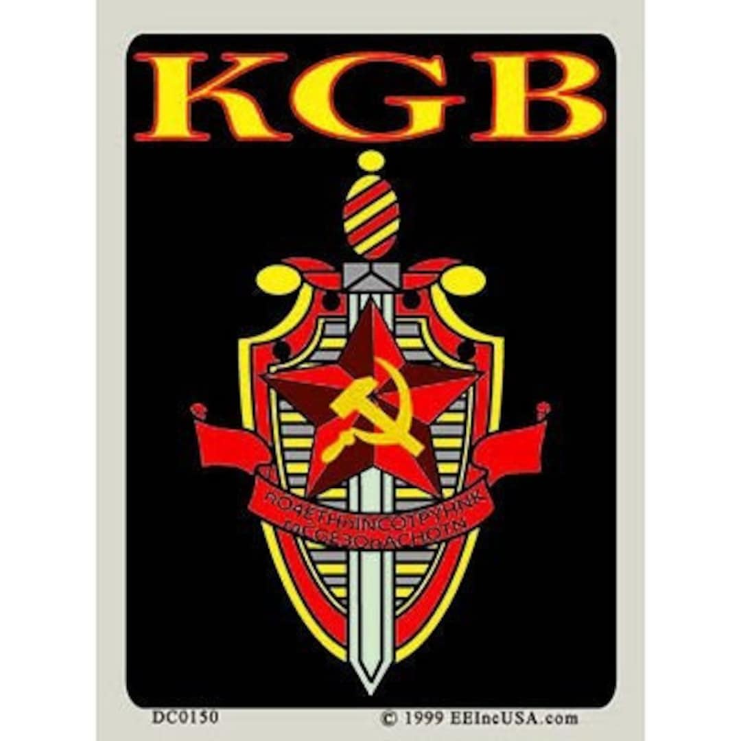 KGB Hammer & Sickle Sticker Decal Security Intelligence for Soviet ...