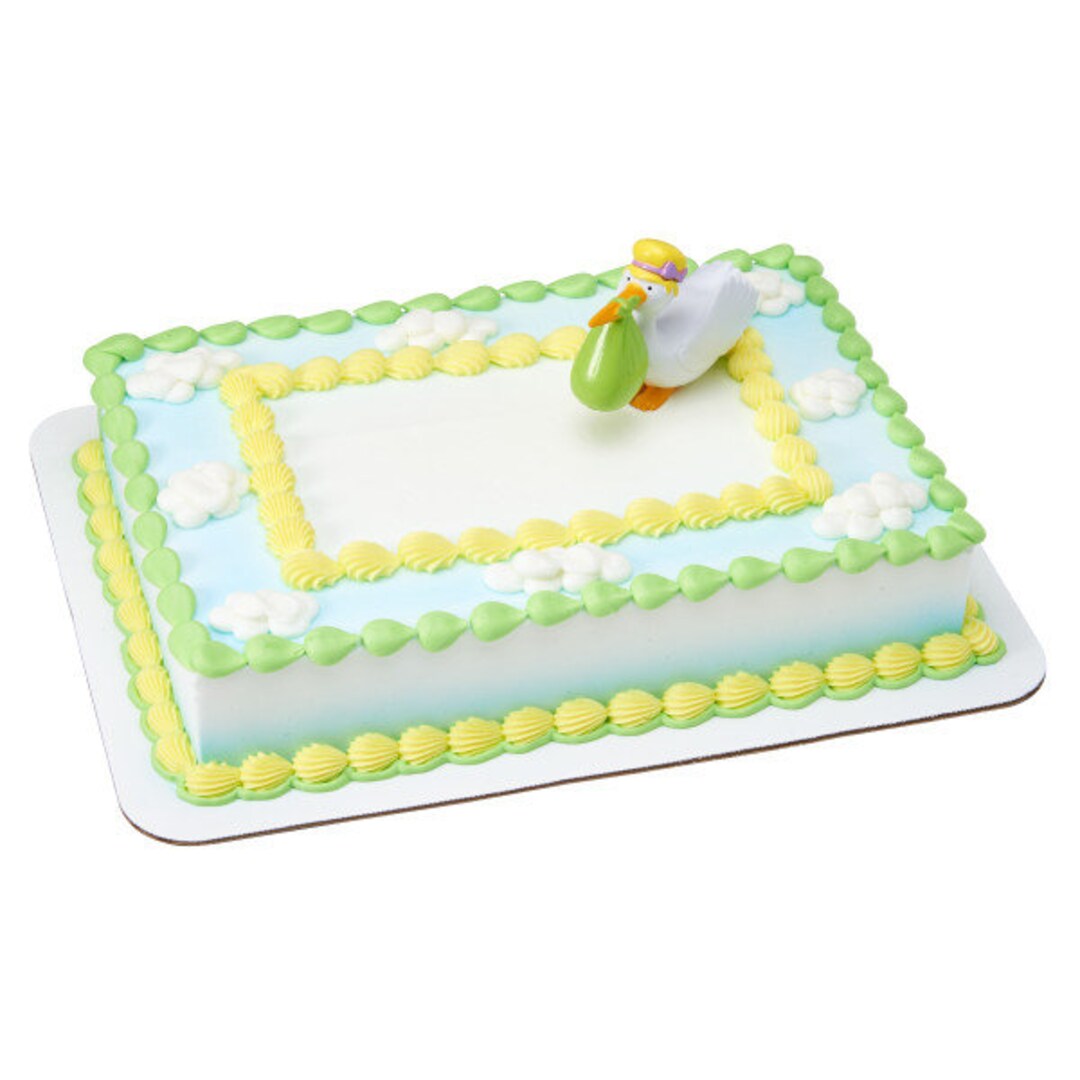 SPECIAL DELIVERY STORK Cake Topper Baby Shower Cake Decoration Decoset ...