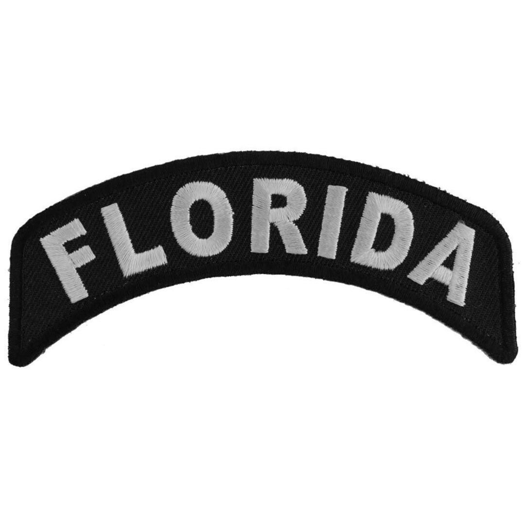 FLORIDA STATE Rocker Biker Motorcycle Embroidered Patch Craft - Etsy