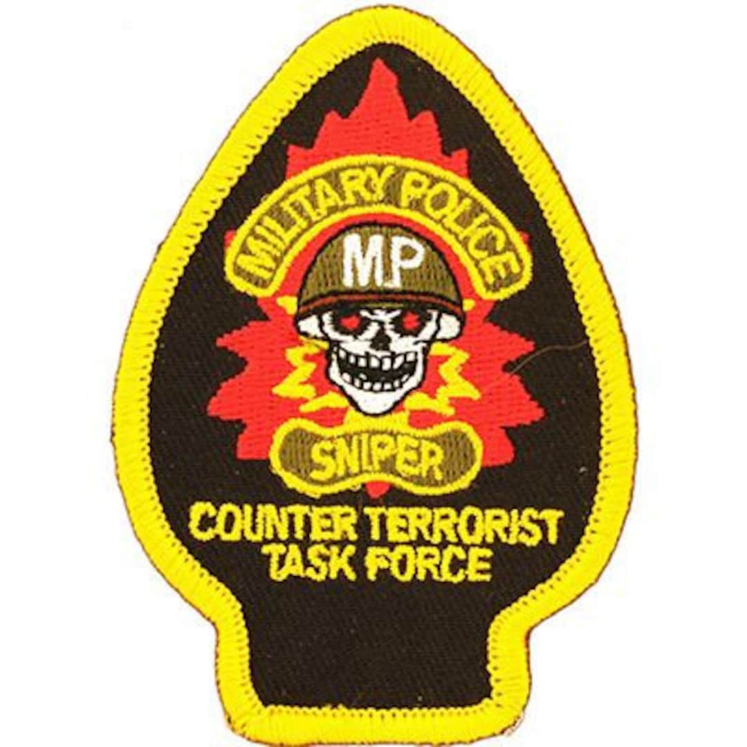 Military Police Patch Counter Terrorist Task Force Sniper Military ...