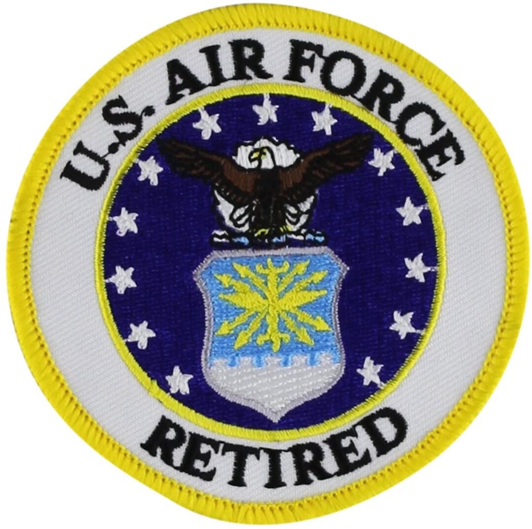 U.S. AIR FORCE Retired Military Embroidered Patch Applique Usaf United ...