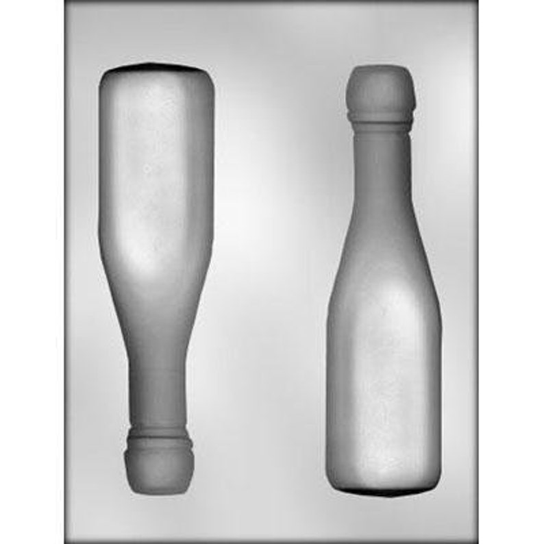 CHAMPAGNE BOTTLE 3D Chocolate Candy Mold Wedding Party - Etsy