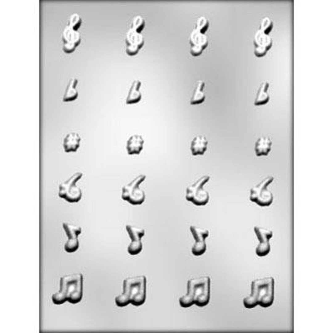 MUSIC NOTE Chocolate Candy Mold Bite Size Musical Music Notes Craft ...