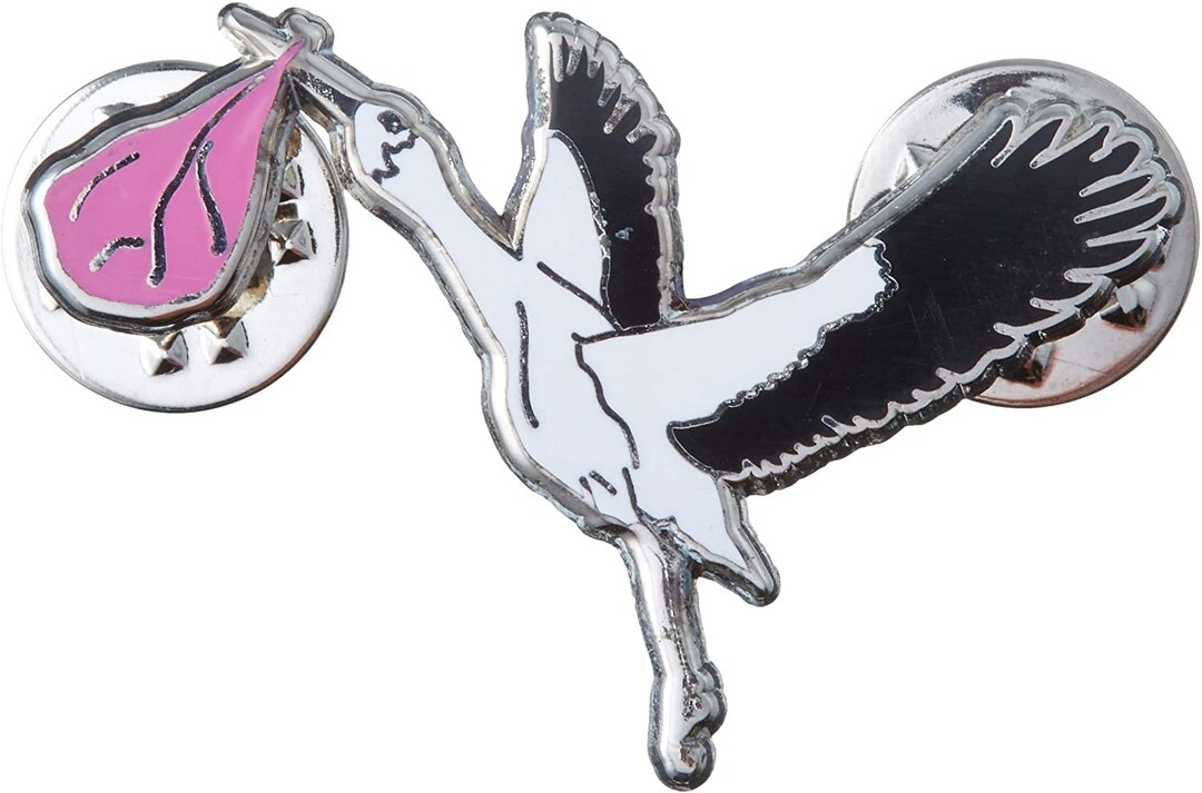 PINK STORK Baby Girl Lapel Pin Enamel Pin for Backpack Tie Shirt ...