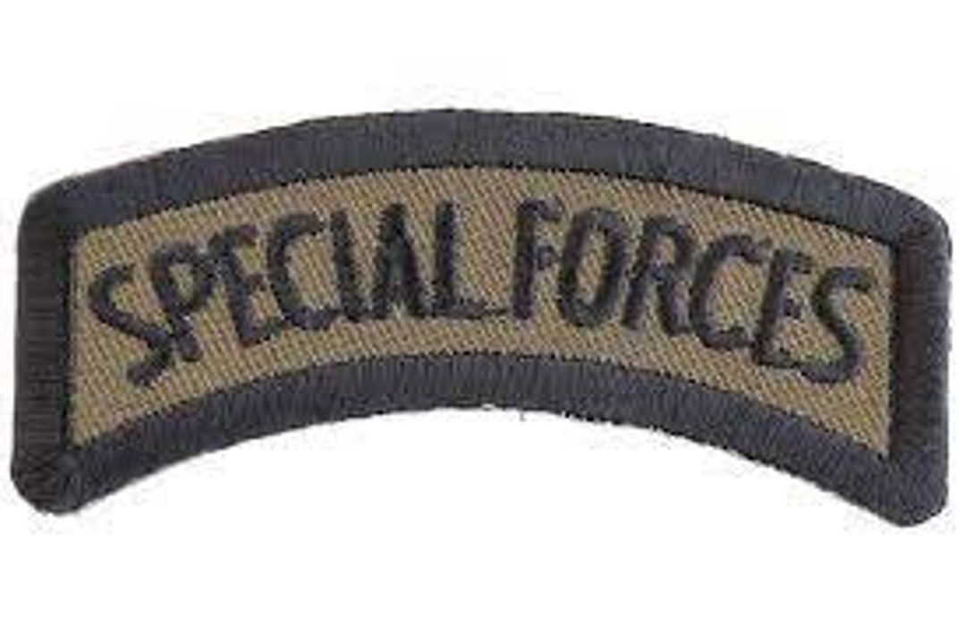 SPECIAL FORCES Rocker Patch Military Biker Motorcycle Embroidered Patch ...