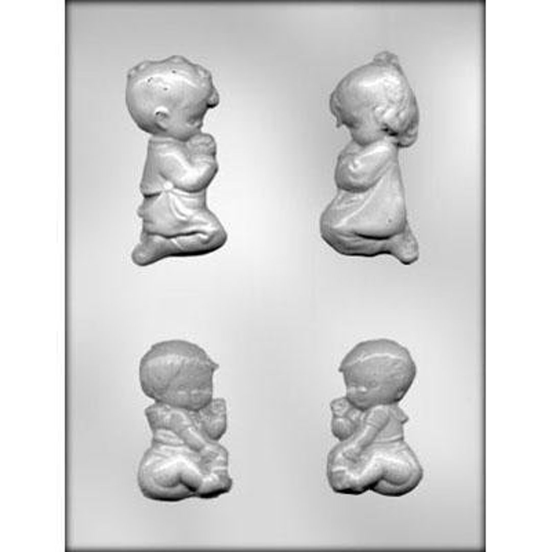 CHILDREN PRAYING Chocolate Candy Mold Holiday Religious Christian ...