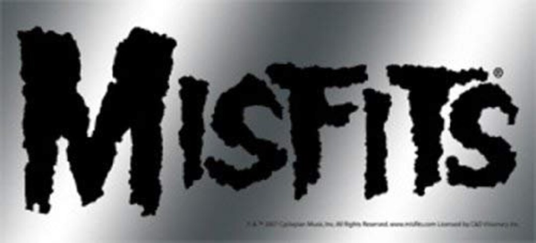 MISFITS Chrome Logo Sticker Decal Rock Band Craft Supply - Etsy