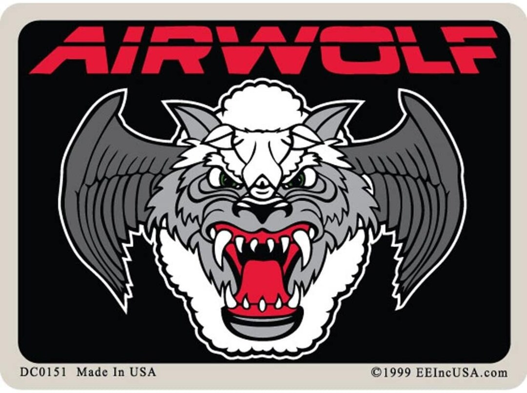 USAF Air Force AIRWOLF Sticker Decal Veteran Vets Military Navy Marines ...