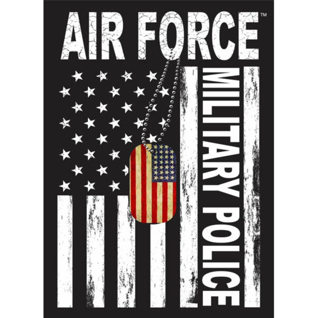 Air Force Military Police Sticker Decal American Flag Dog Tags Air ...