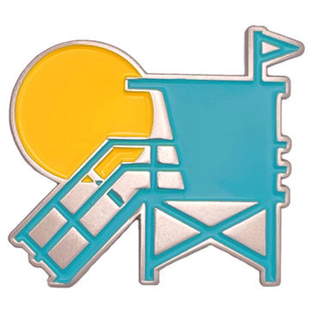 Lifeguard Tower Lapel Pin 1.25 Inch Beach Ocean Sea Swim Sunset ...