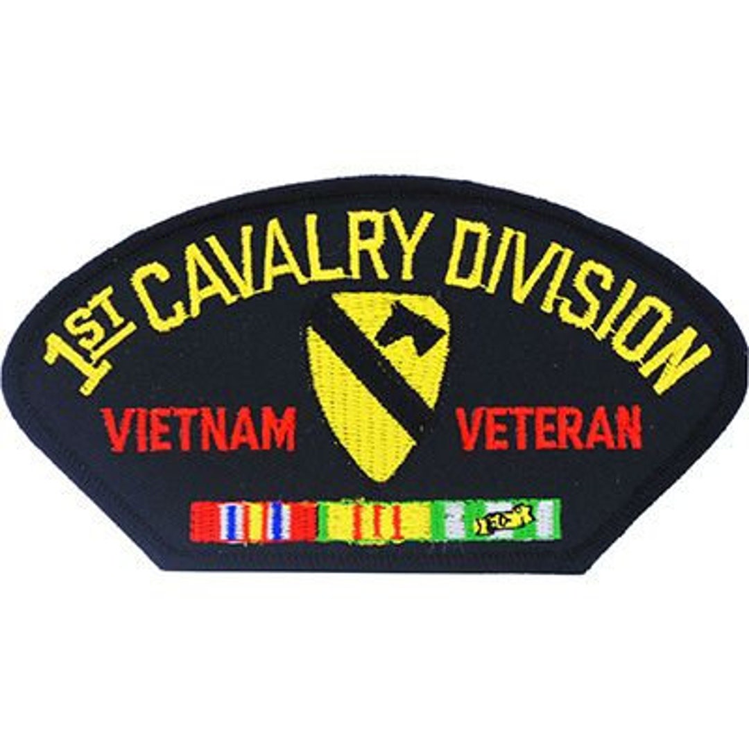 US ARMY 1st Cavalry Division Hat Patch Vietnam Veteran First Cav ...