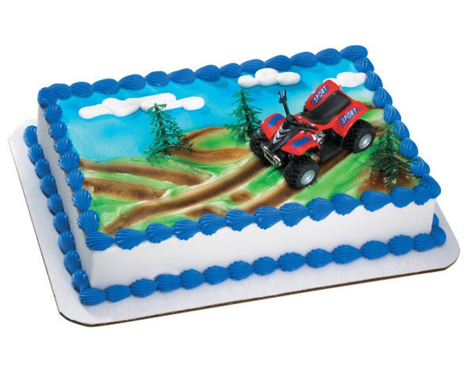 ATV 4 WHEELER Cake Topper All Terrain Vehicle Cake Decoration - Etsy