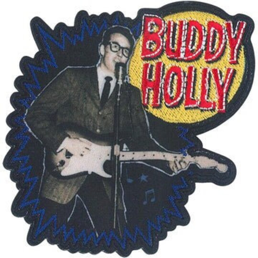 BUDDY HOLLY Pop Patch 3.4x3.4 Inch Legendary American Singer Songwriter ...