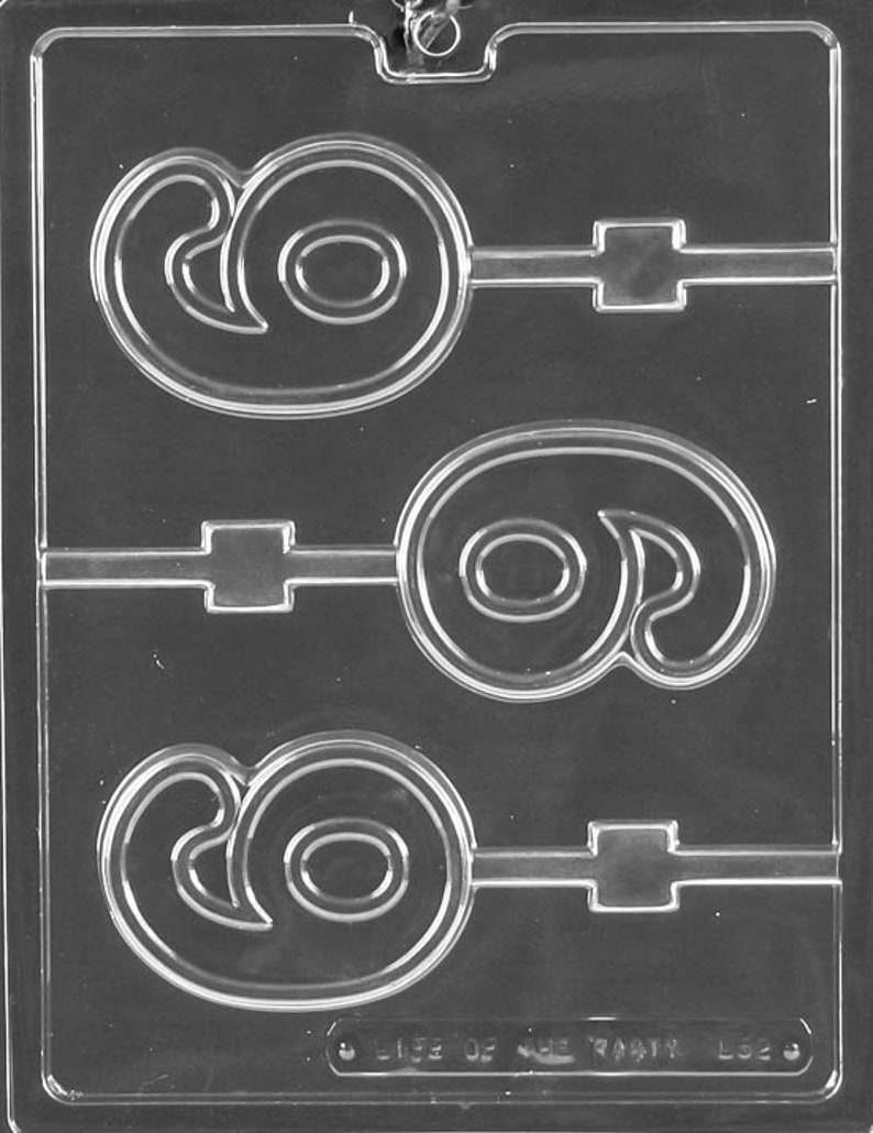 LOLLY 6 Number 6 Sucker Chocolate Candy Mold Craft Supply - Etsy