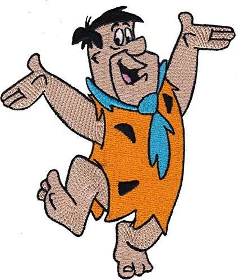 FLINTSTONES Fred Dance Patch Fred Flintstone Dancing - Etsy