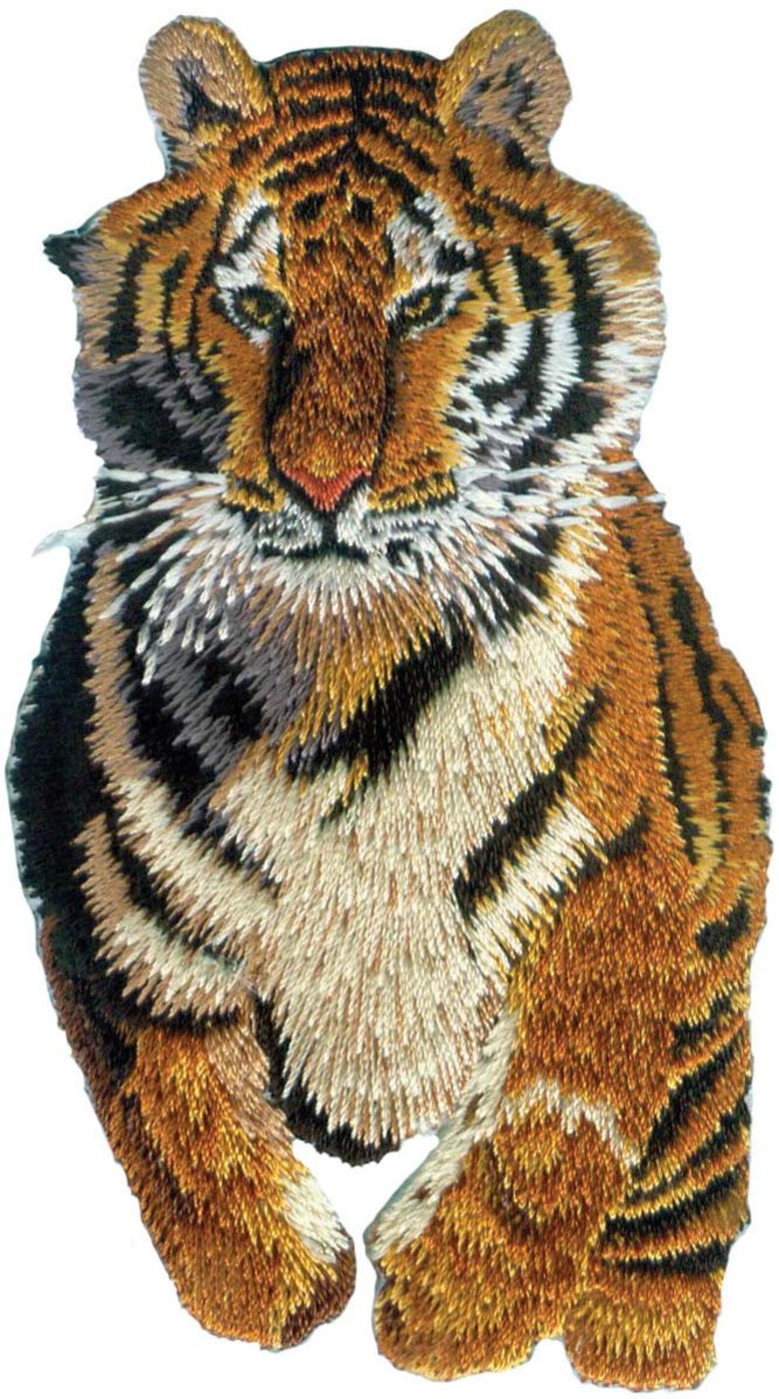 Tiger Safari Patch Embroidered Patch Applique Craft Supply - Etsy