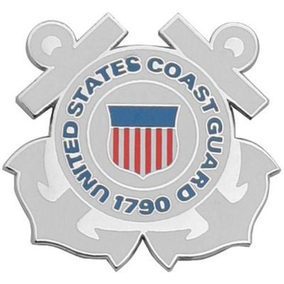 Coast Guard Crest Lapel Pin USCG United States Coast Guard Large Crest ...