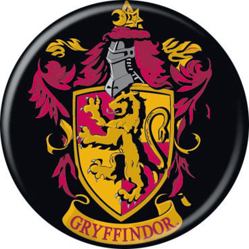 HARRY POTTER Pinback Button Badge Gryffindor Crest Classic - Etsy