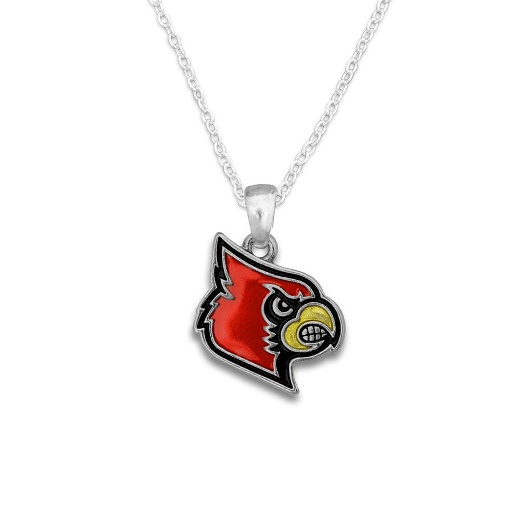 Officially Licensed LOUISVILLE CARDINALS Necklace Logo Pewter Charm ...