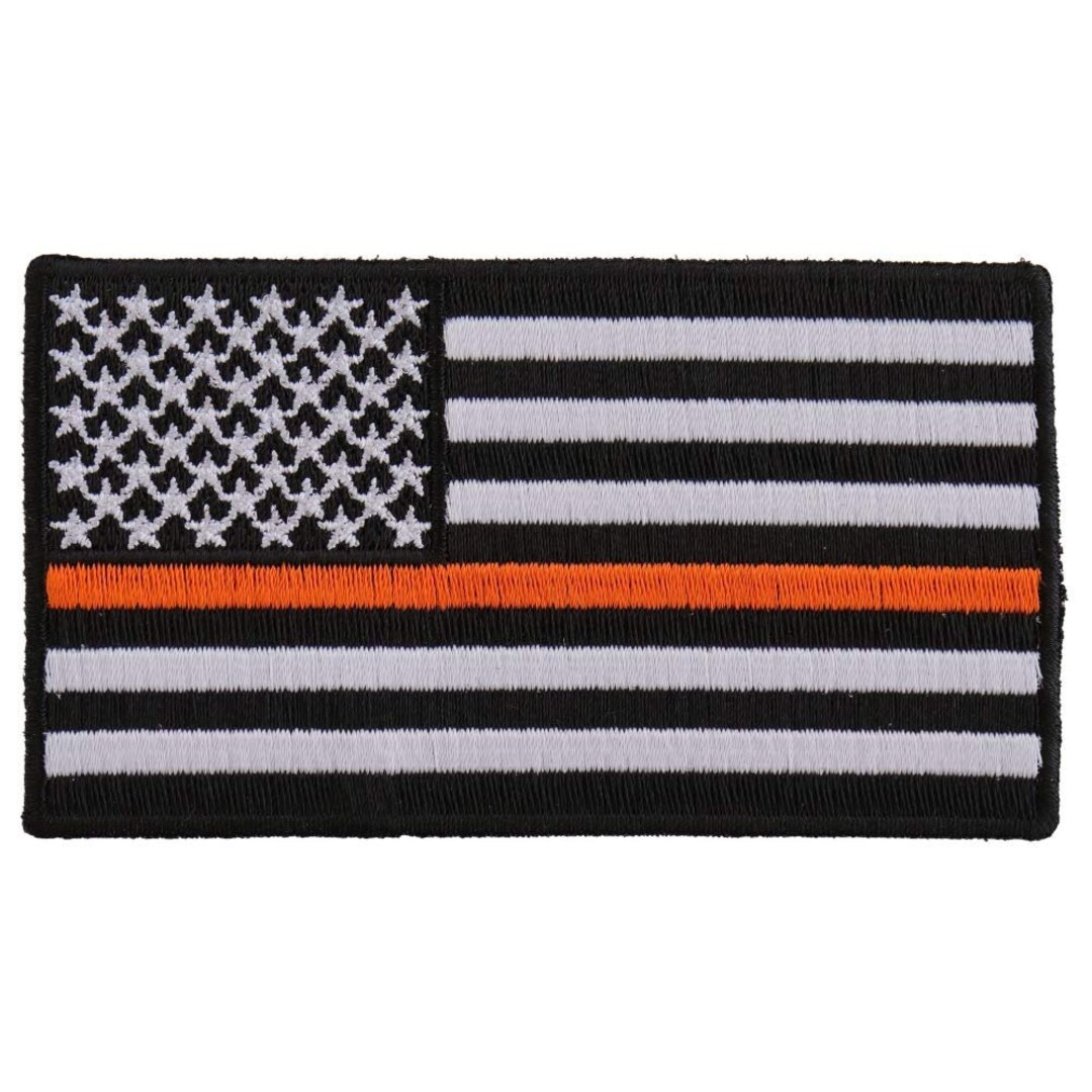 30 THIN ORANGE LINE American Flag Search & Rescue Embroidered - Etsy