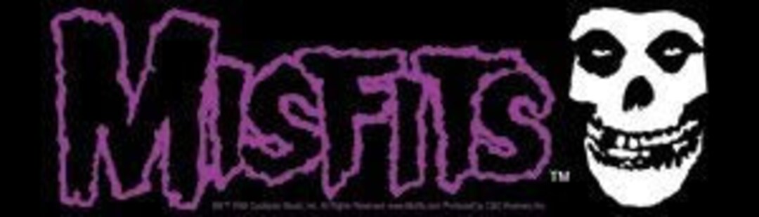 MISFITS Logo & Skull Sticker Decal Rock Band Craft Supply - Etsy