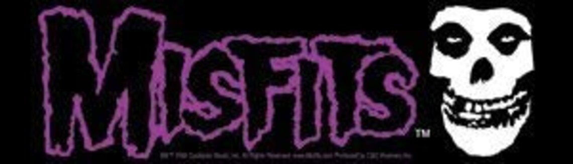 MISFITS Logo & Skull Sticker Decal Rock Band Craft Supply - Etsy
