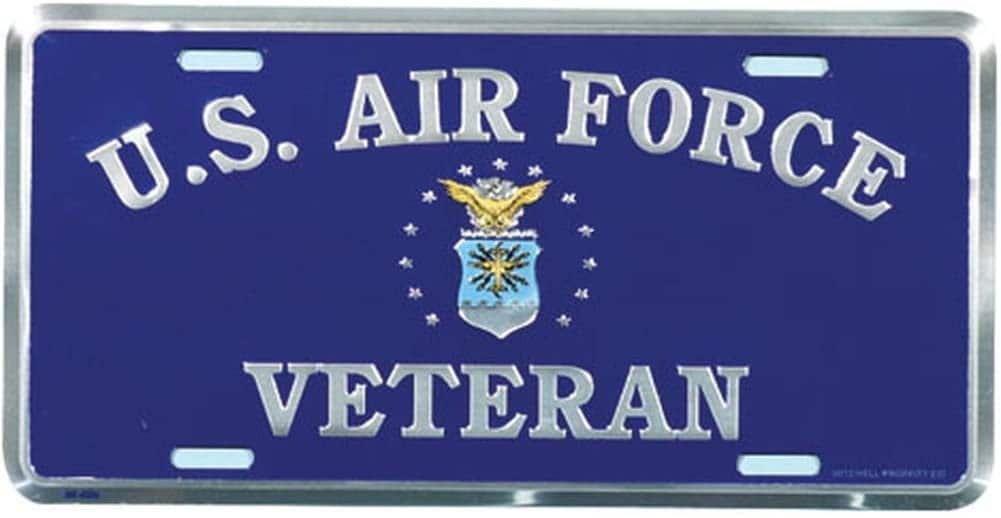 U.S. AIR FORCE Veteran Metal License Plate Military Vet - Etsy UK