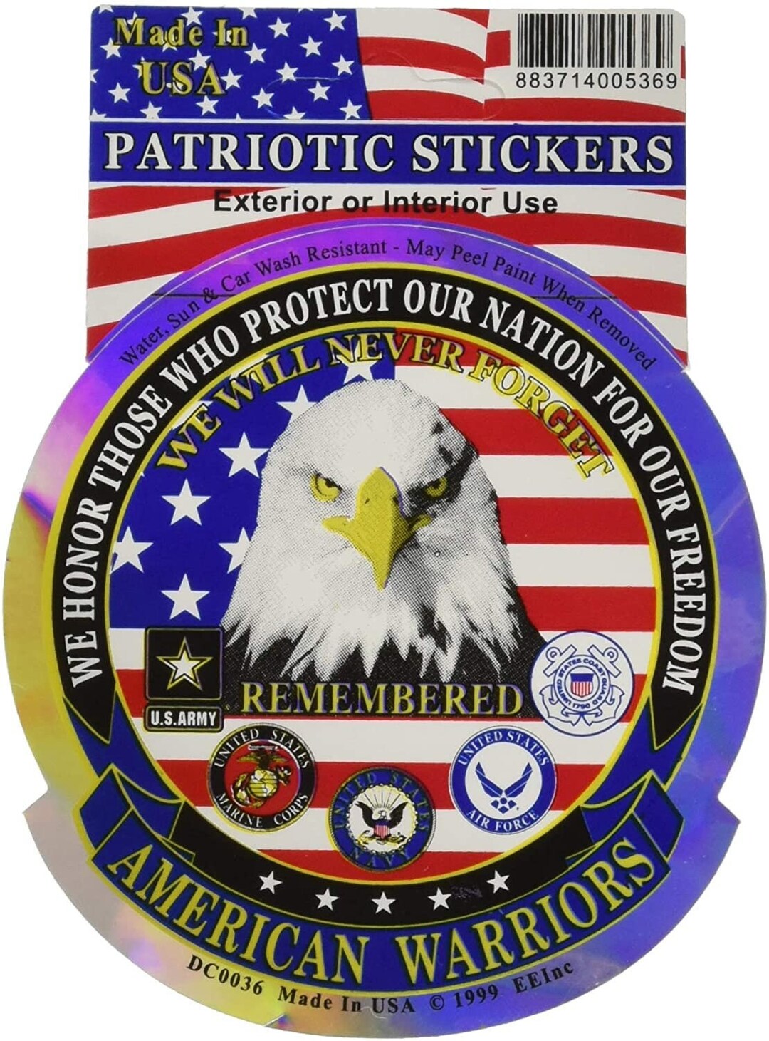 AMERICAN WARRIORS Sticker Decal Veteran Vets Military Navy - Etsy