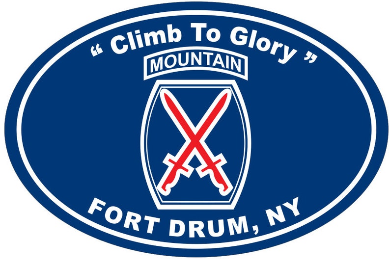 Army 10th Mountain Division Vinyl Decal Sticker 4.5x3 Inch United ...