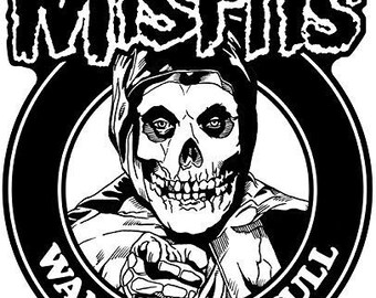 MISFITS Bloody Skull Sticker Decal Rock Band | Etsy