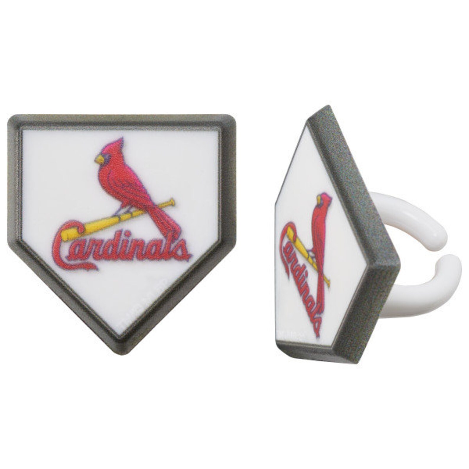 12 ST. LOUIS CARDINALS Cupcake Rings Mlb Home Plate Cake - Etsy