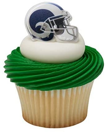 12 LOS ANGELES RAMS Cupcake Rings Nfl Cake Toppers for - Etsy