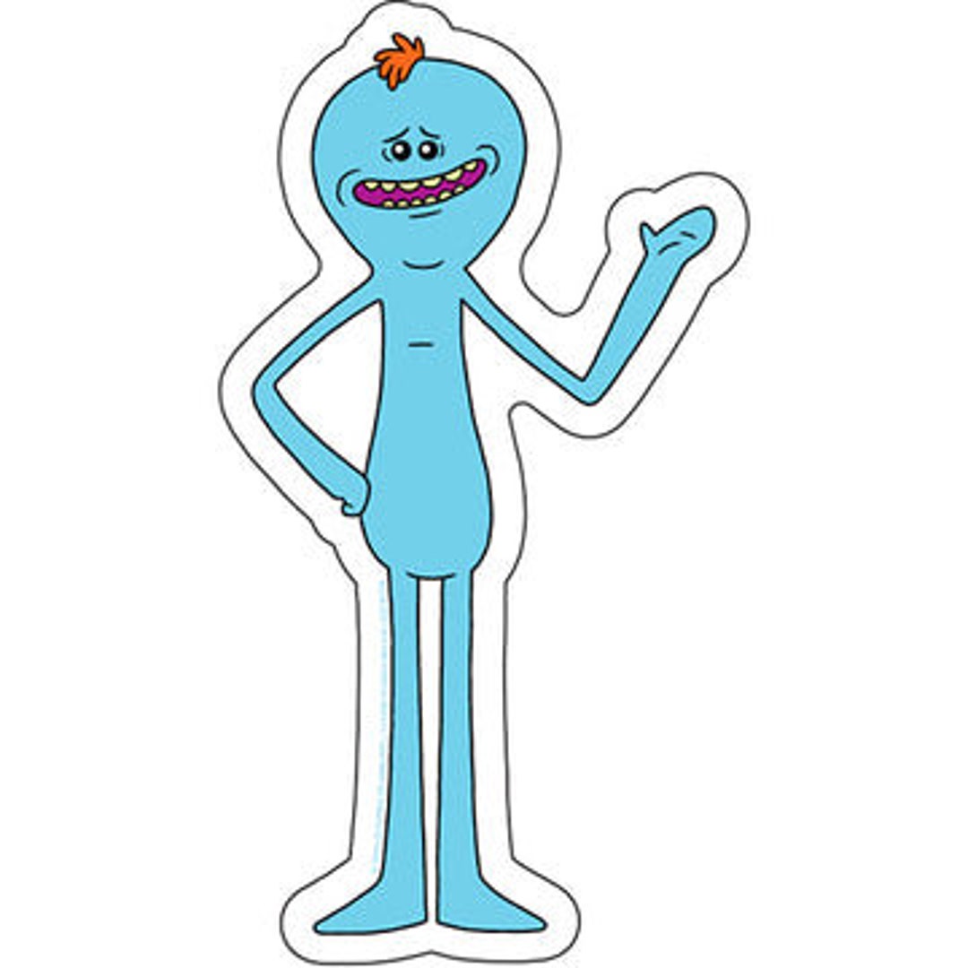 RICK & MORTY Mr. Meeseeks Sticker Decal 3x5.5 Inch Adult - Etsy