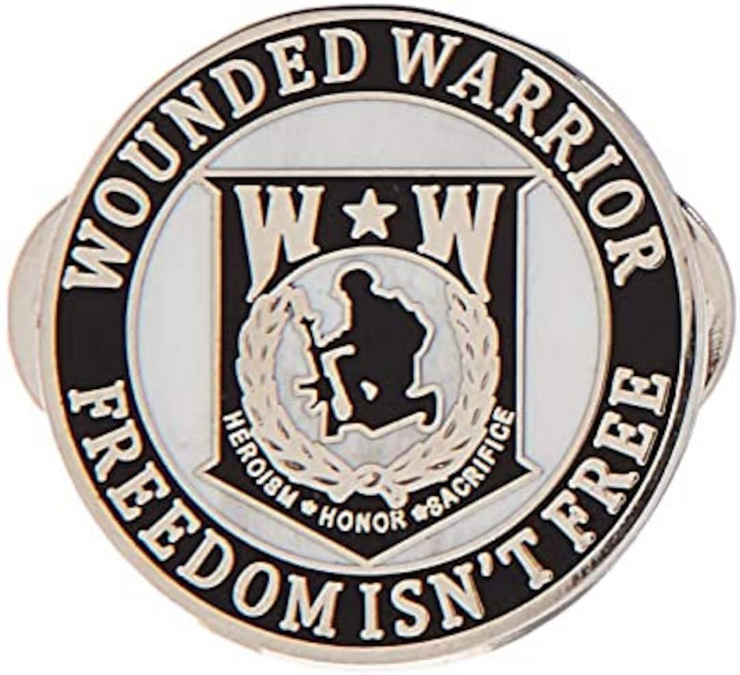 WOUNDED WARRIOR Freedom Isn't Free Military Lapel Pin - Etsy