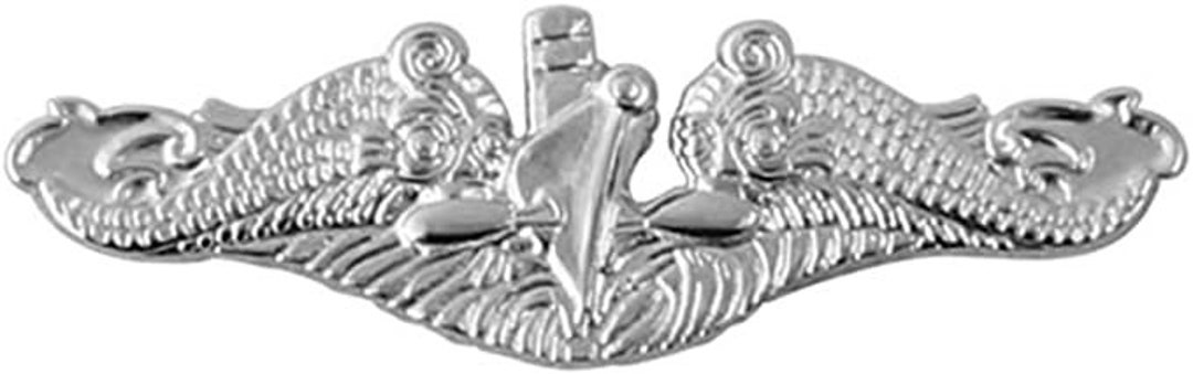 US NAVY Submarine Dolphin Silver Lapel Pin United States Navy USN ...