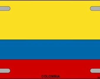 Colombian License Plate - Etsy
