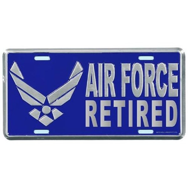 Retired Air Force License Plate - Etsy