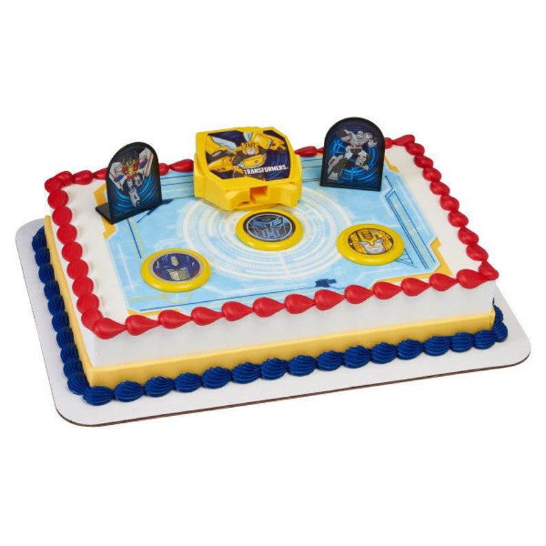 TRANSFORMERS Cake Topper Autobots Assemble Battle Disc - Etsy