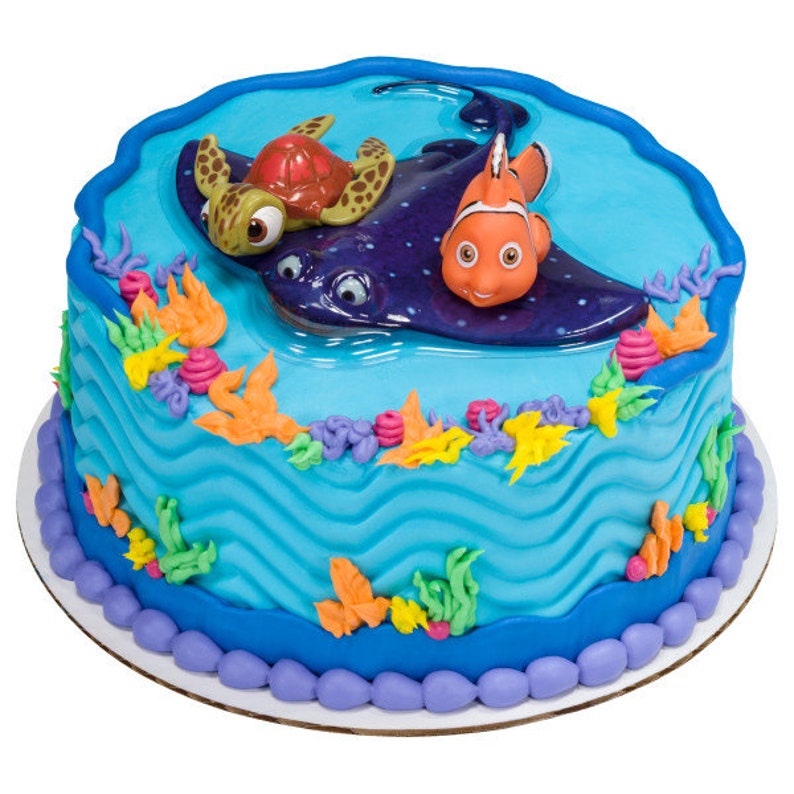 FINDING NEMO and SQUIRT Cake Topper Stingray Cake Decoration - Etsy