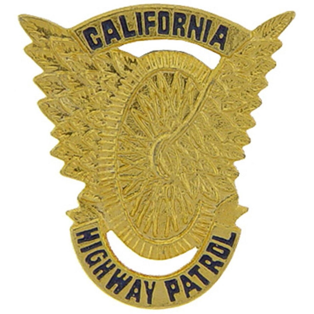 California Highway Patrol Motorcycle Lapel Pin State Trooper Police ...