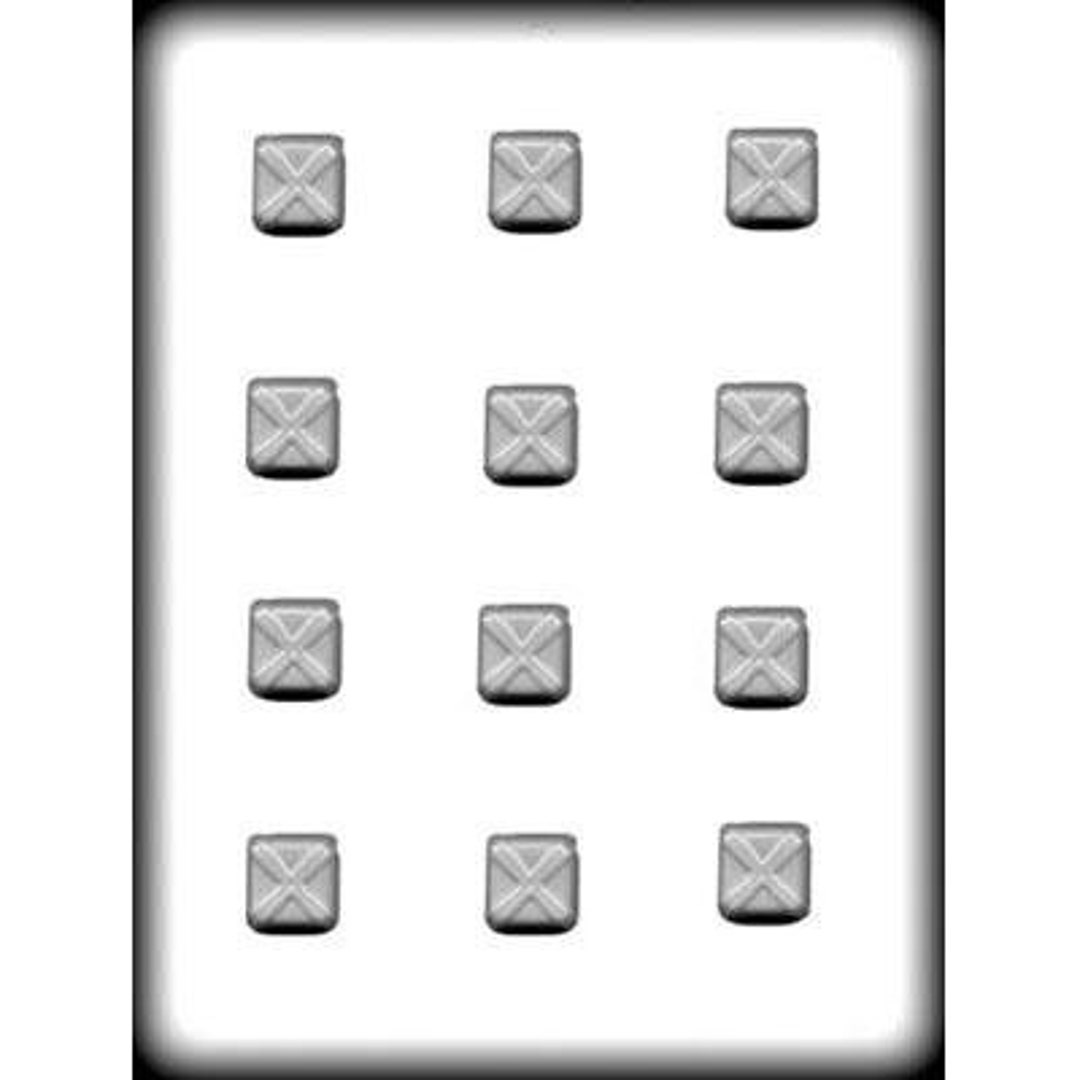 SQUARES WITH X Hard Candy Mold Shapes - Etsy