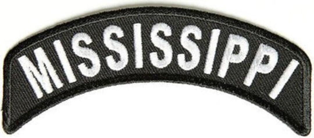 MISSISSIPPI STATE Rocker Biker Motorcycle Embroidered Patch - Etsy