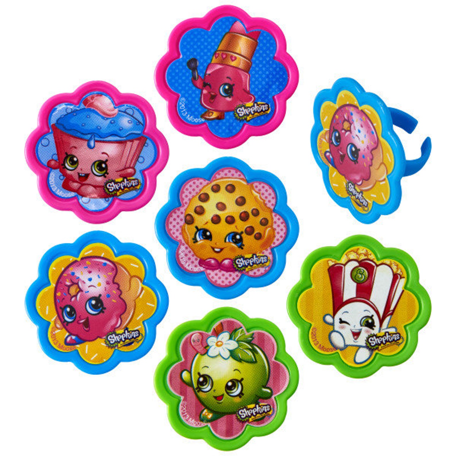 12 SHOPKINS Cupcake Rings I Love Shopkins Cake Toppers for - Etsy