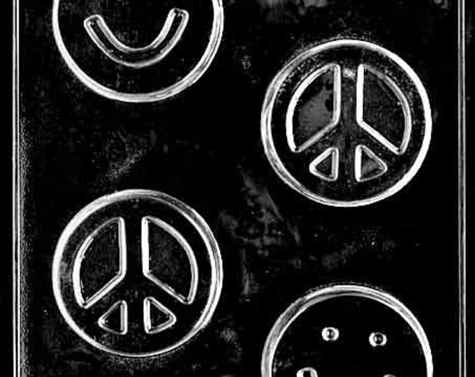 SMILE FACE PEACE Bar Chocolate Candy Mold - Etsy