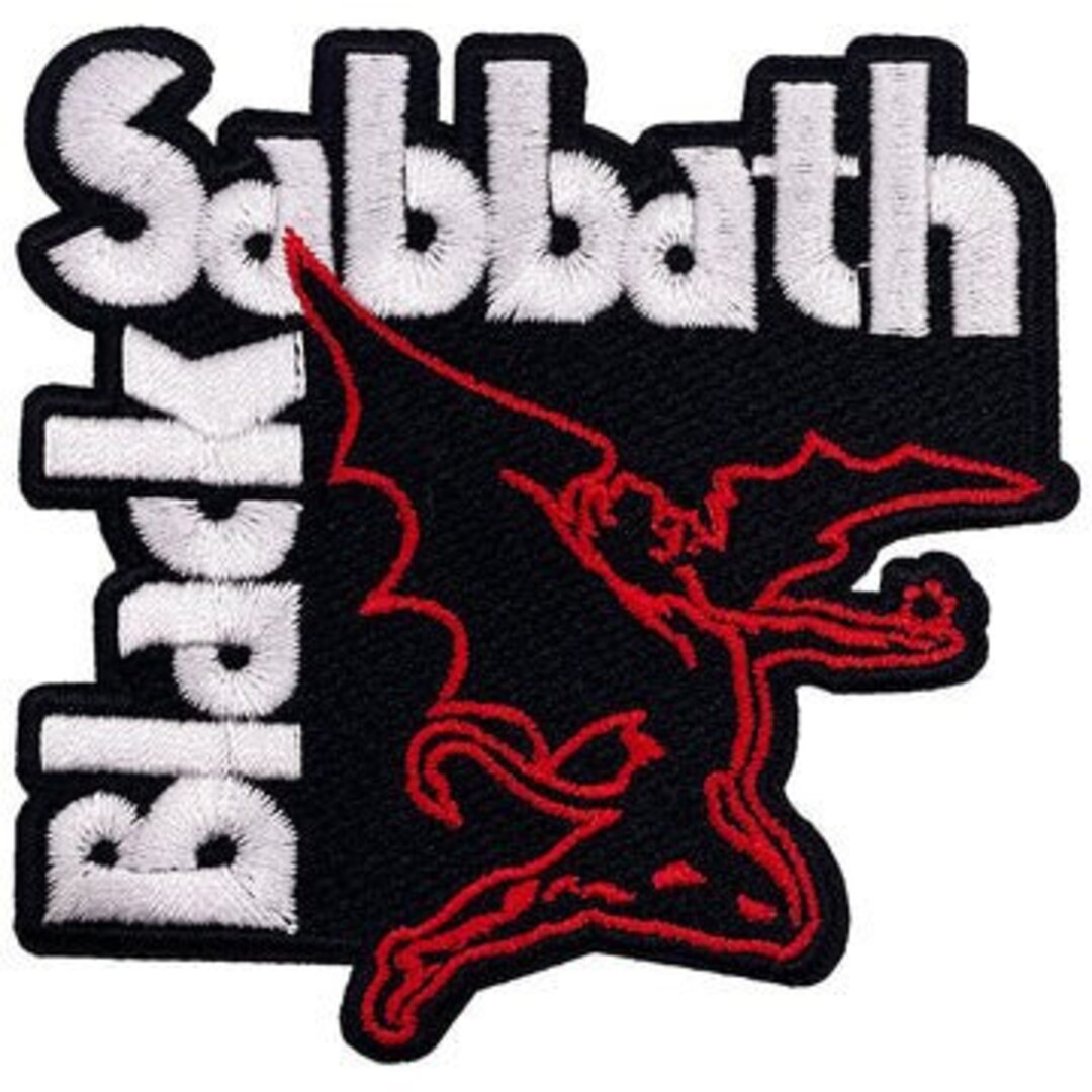BLACK SABBATH Demon Logo Patch 3.2x3.1 Inch Black Sabbath Album Flying ...