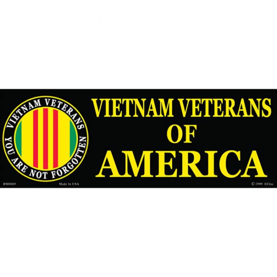 Vietnam Veterans of America Bumper Sticker Decal Veterans Organization ...
