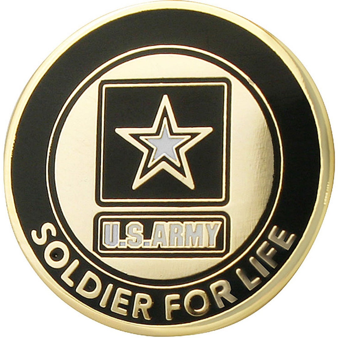 US Army Star Solider for Life Lapel Pin 1 Inch United - Etsy