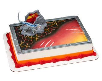 Volcano Birthday Cake Topper | Etsy