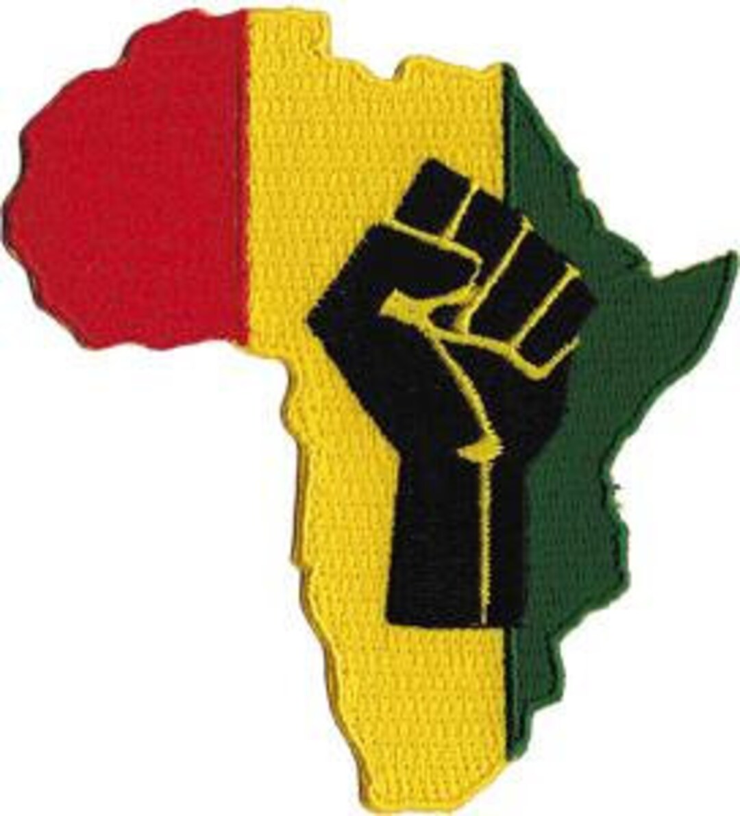 RASTA Africa Fist Rastafari Reggae Embroidered Patch Applique Rasta ...